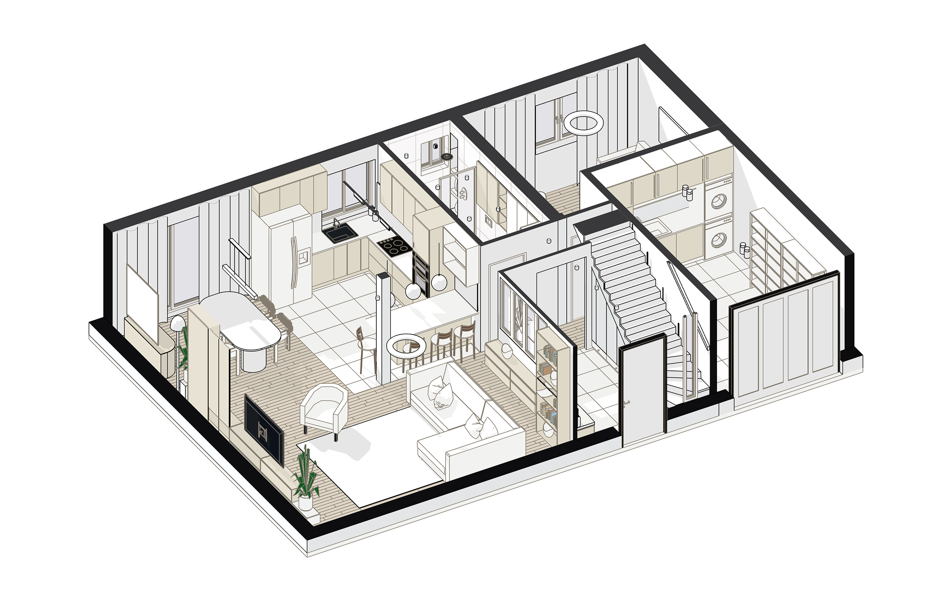 Plan d’aménagement intérieur : exemples réels et 2 à 3 propositions sur ...