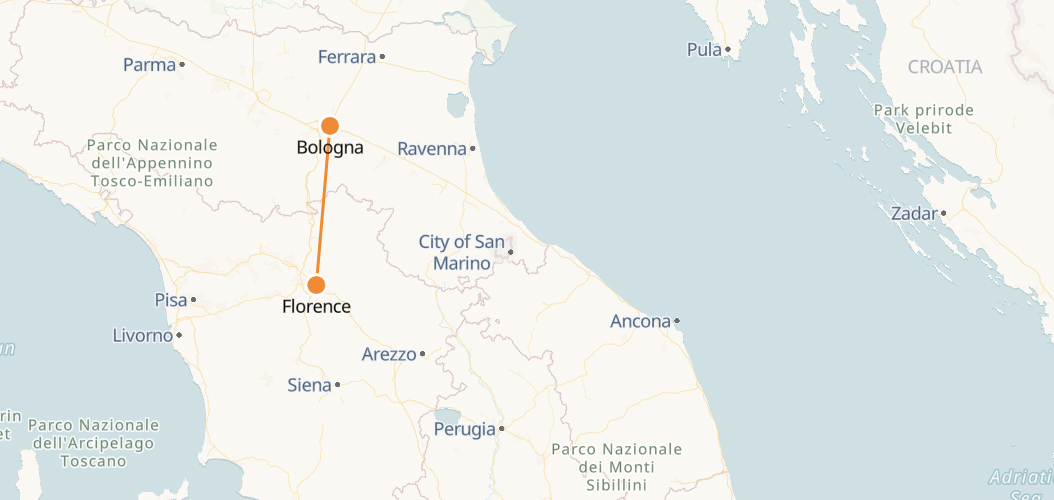 Florence to Bologna Train Tickets & Schedule - Italy Railway