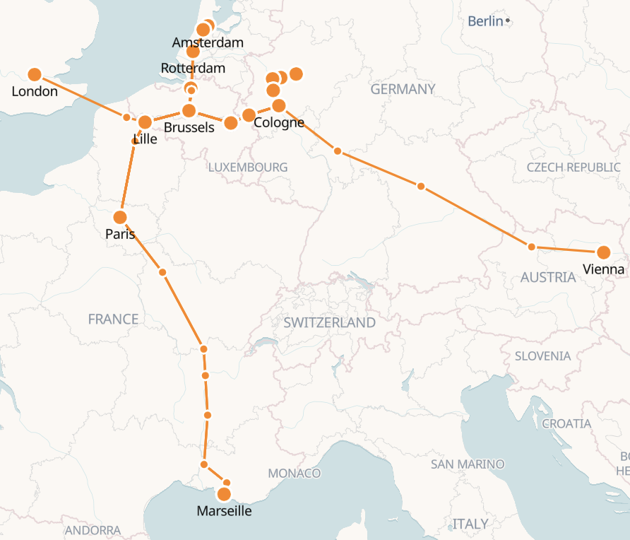 BENELUX TRAINS - Belgium & Netherlands Rail Map, Tickets & Schedule