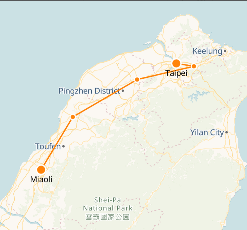 Taipei to Miaoli Train Schedule, Train Tickets & Rail Map