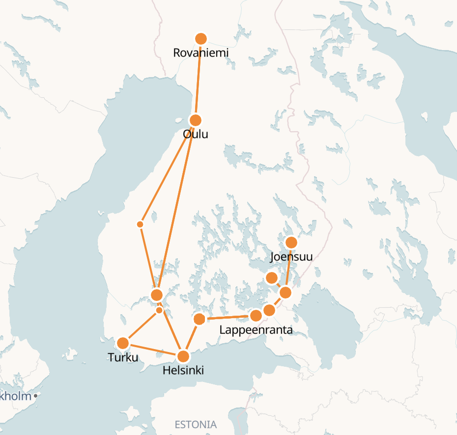 SCANDIC TRAINS - Scandinavian Railway Map, Tickets & Schedule