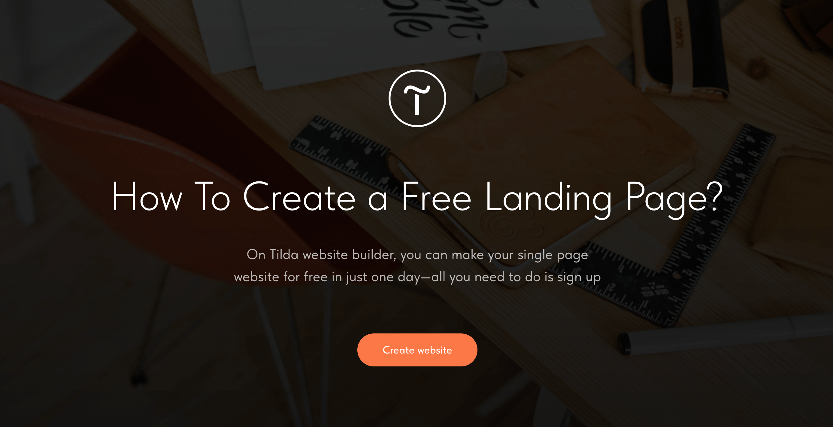 How To Create a Landing Page For Free With Tilda Website Builder