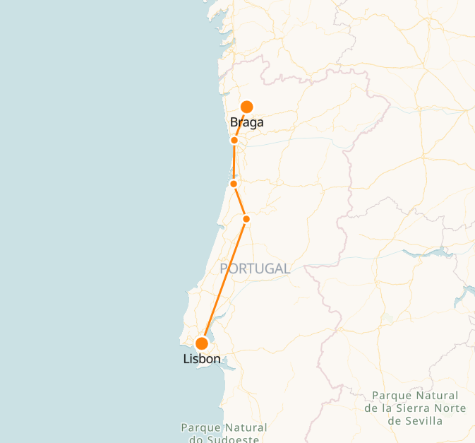Lisbon to Braga Alfa Pendular Trains | Schedule & Tickets