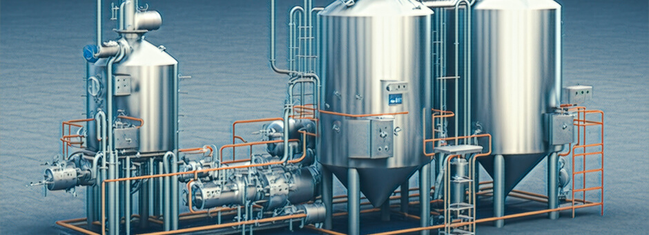 Blending unit: equipment for the syrup production