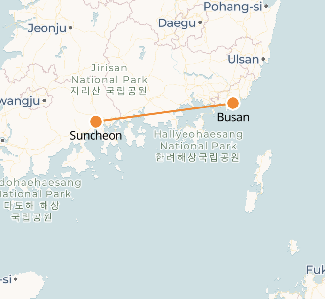 Suncheon to Busan Train - Tickets, Schedule & Map