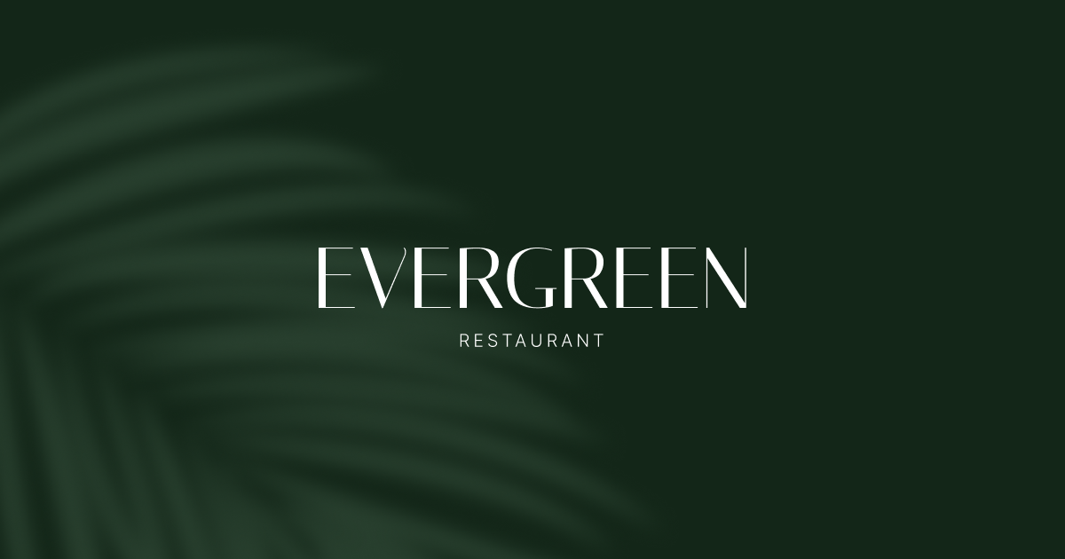 Book a table at the Evergreen restaurant