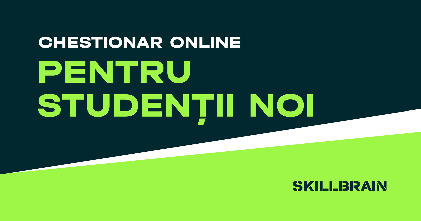 Chestionar online pentru studenții noi