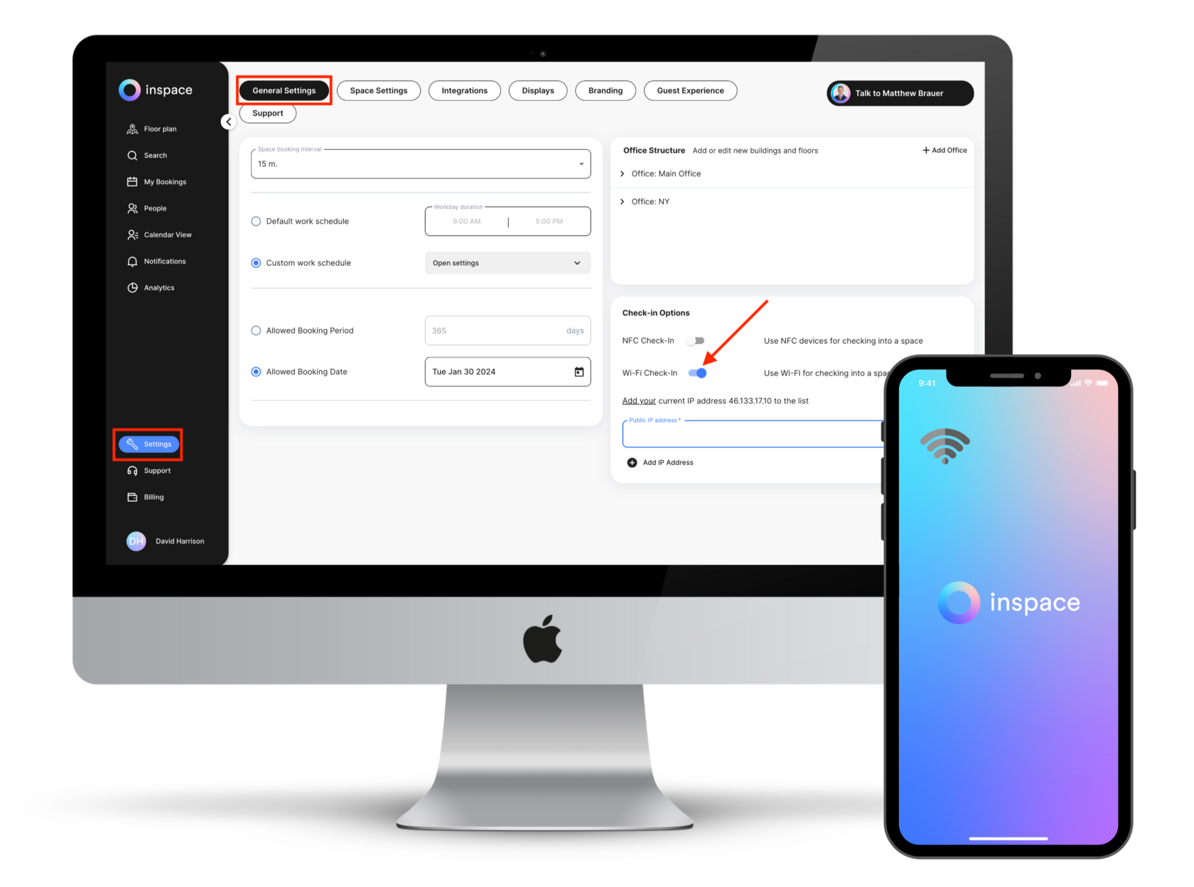 Guide: Wi-Fi Check-In