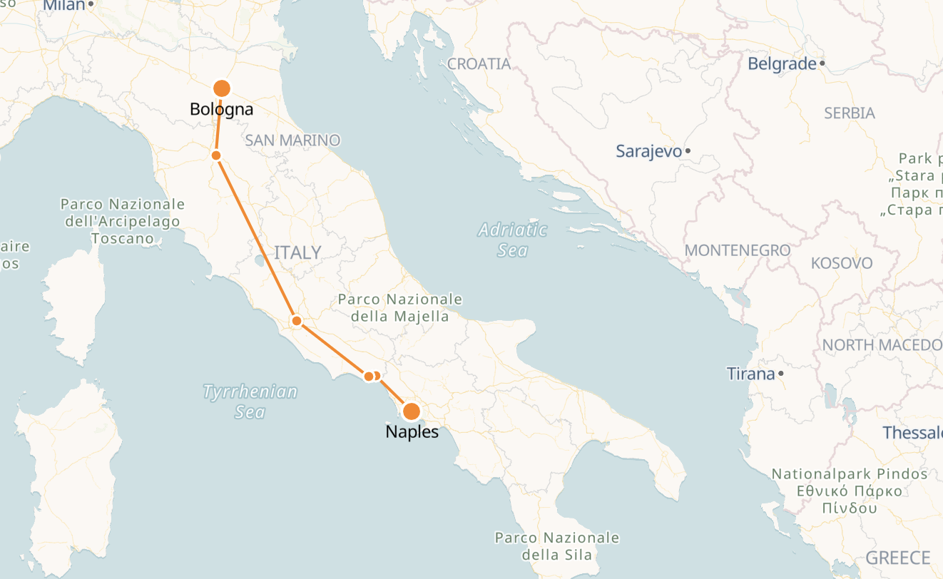 Bologna to Naples Train Tickets & Schedule - Italy Railway