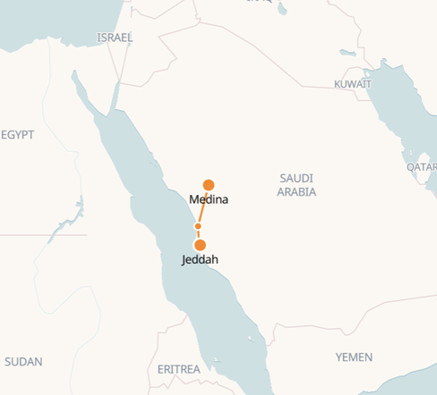 Jeddah to Medina Train | Ticket Price, Timetable & Booking