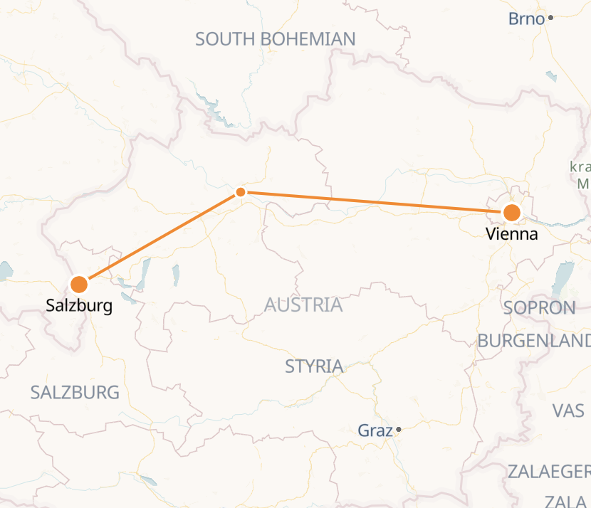 Vienna to Salzburg Express Railjet Train | Timetable & Tickets ...