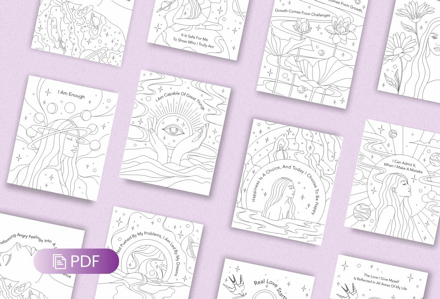 10 Art Therapy Activities for Self-love with materials for downloading ...