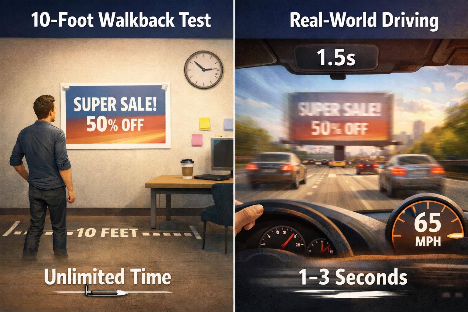 The 10-Foot Walkback Test Is a Billboard Visibility Myth