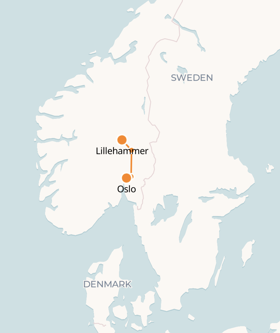 Oslo to Lillehammer Train | Tickets & Timetable