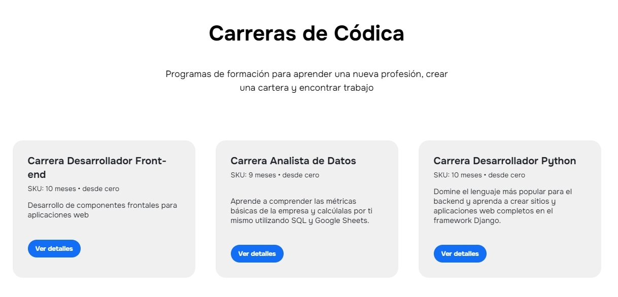 Bootcamps de Códica