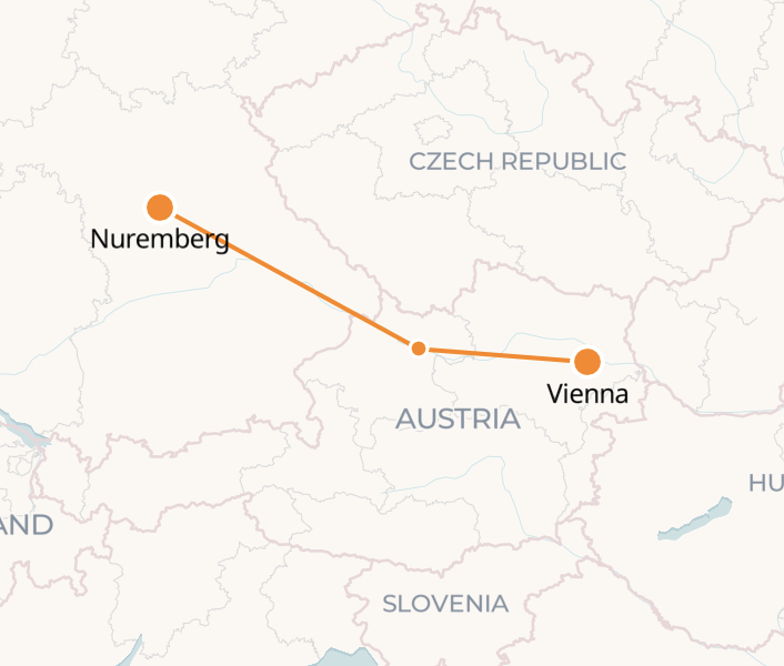 Nuremberg to Vienna OBB Train | High-Speed Train Tickets