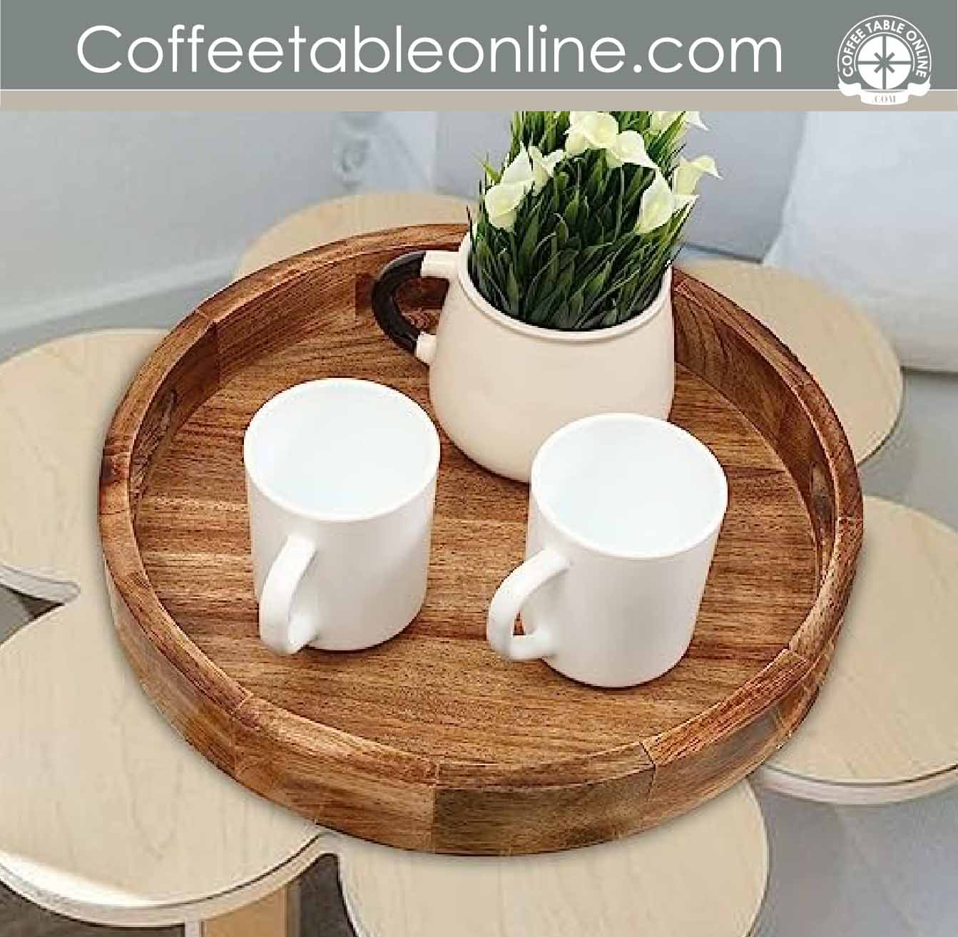 The 35 Best Round Coffee Table Trays for a Stylish Living Room