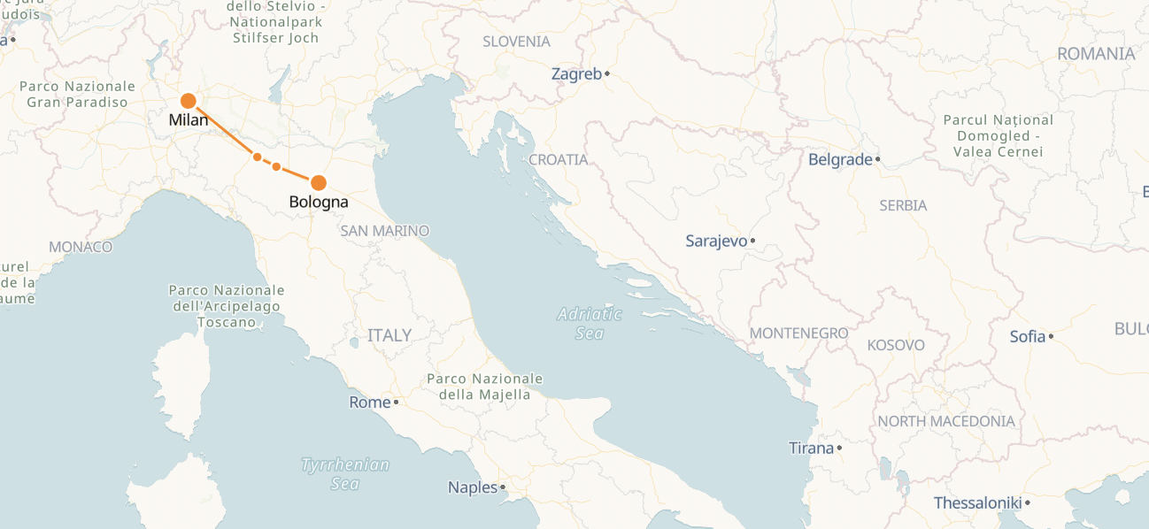 Milan to Bologna Train Tickets & Schedule - Italy Railway