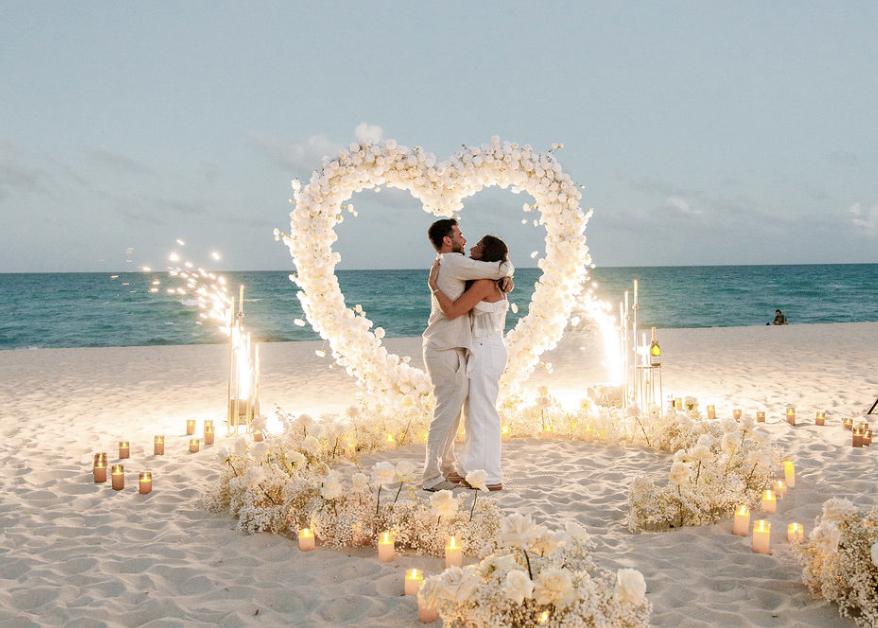 Heart Arch Proposal | Miami's Stunning Heart Proposal Setup
