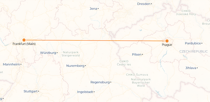 Frankfurt (Main) to Prague Train Schedule & Tickets - CZECH RAILS