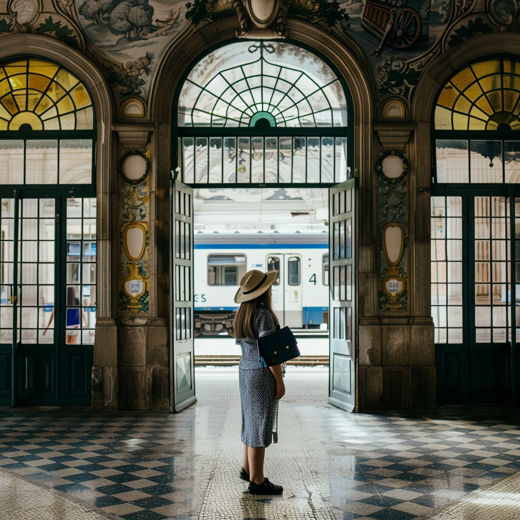 Porto Sao Bento Train Station - PORTUGAL TRAINS
