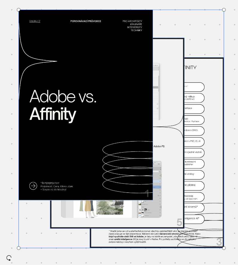 Affinity vs. Adobe porovnání Architekt / Free PDF