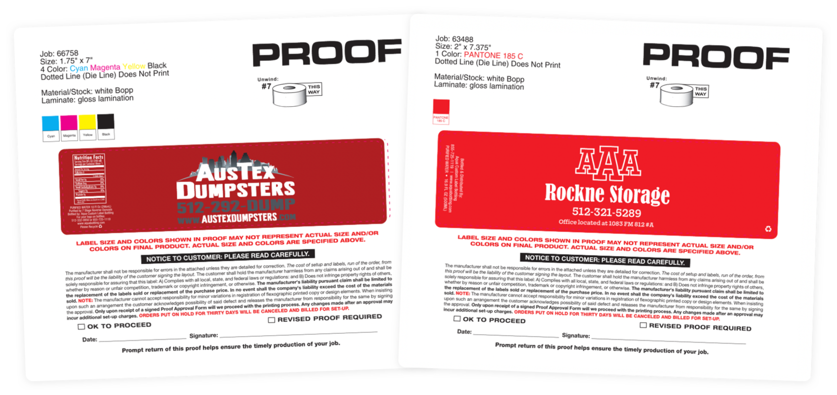 Custom Bottle & Label Options - Aqua Bottling