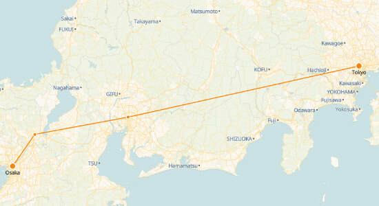 De Osaka à Tokyo Shinkansen | Horaires et prix des billets - TGV japonais