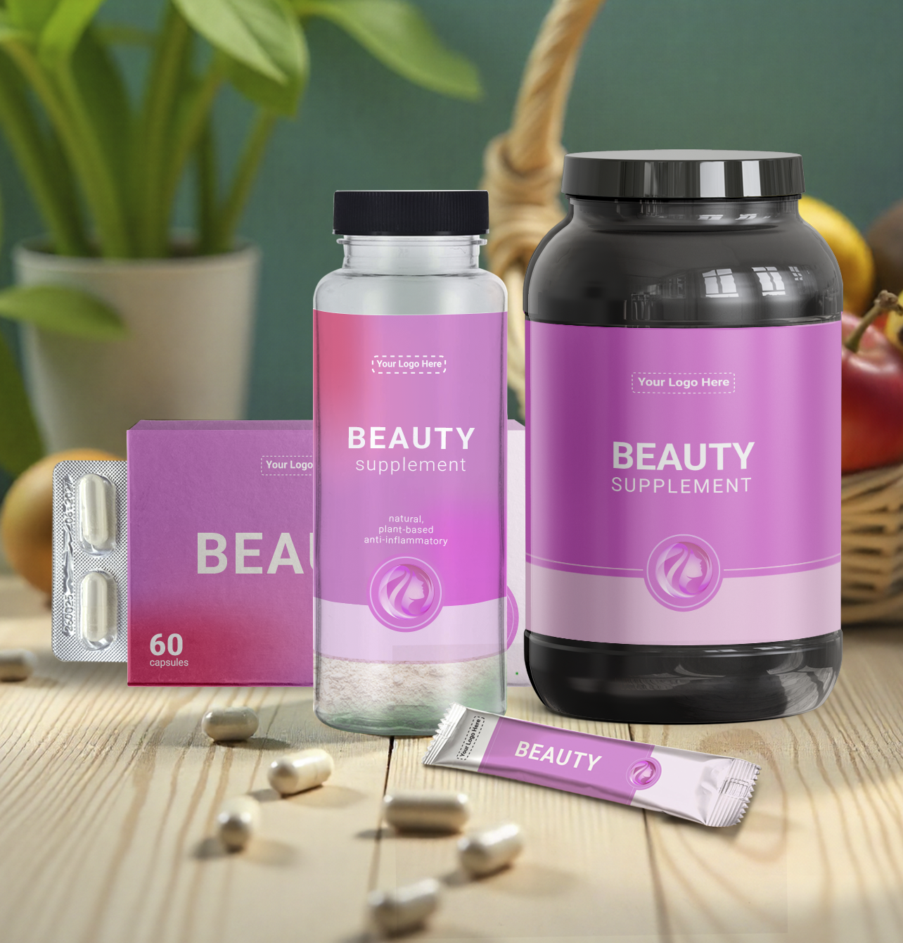 Packaging for Beauty Supplements – Sachets, Gloss Stickers, Glass ...