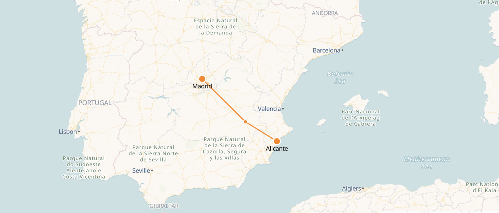 Madrid to Alicante Train Tickets & Schedule - Spanish Trains
