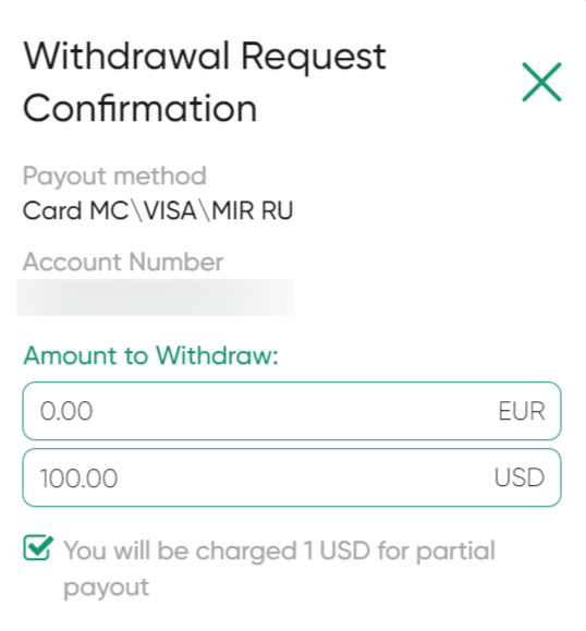 EasyStart | Withdrawal