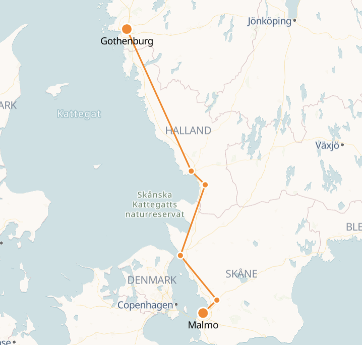 Malmo to Gothenburg Trains & Tickets - Sweden Trains
