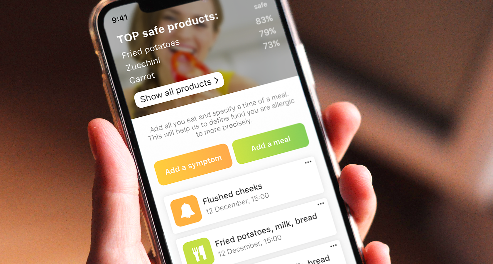Hungry Moms – iOS app for finding products that cause an allergic reaction