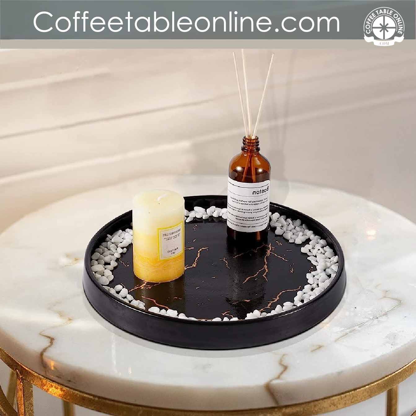 The 35 Best Round Coffee Table Trays for a Stylish Living Room