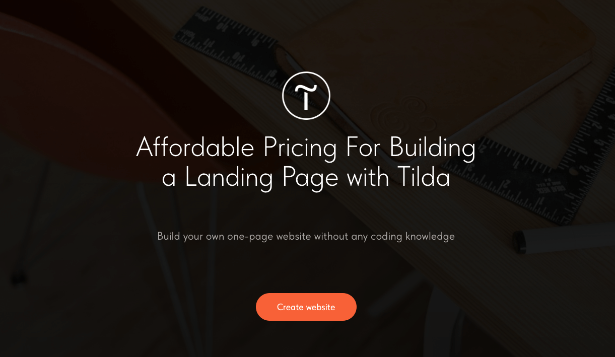 Affordable Pricing For Building a Landing Page with Tilda
