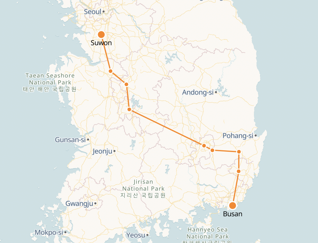 Suwon to Busan Train - Tickets, Schedule & Map