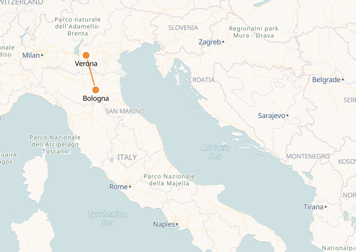 Bologna to Verona Train Tickets & Schedule - Italy Railway
