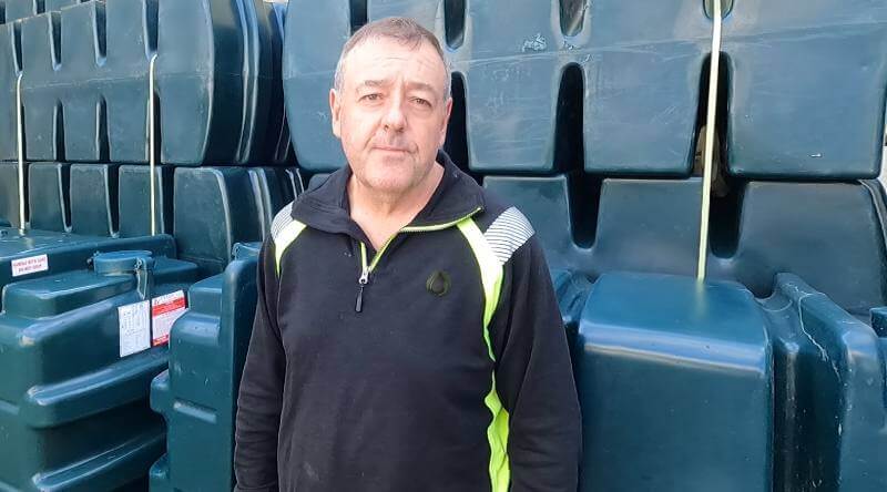 New oil tank installation