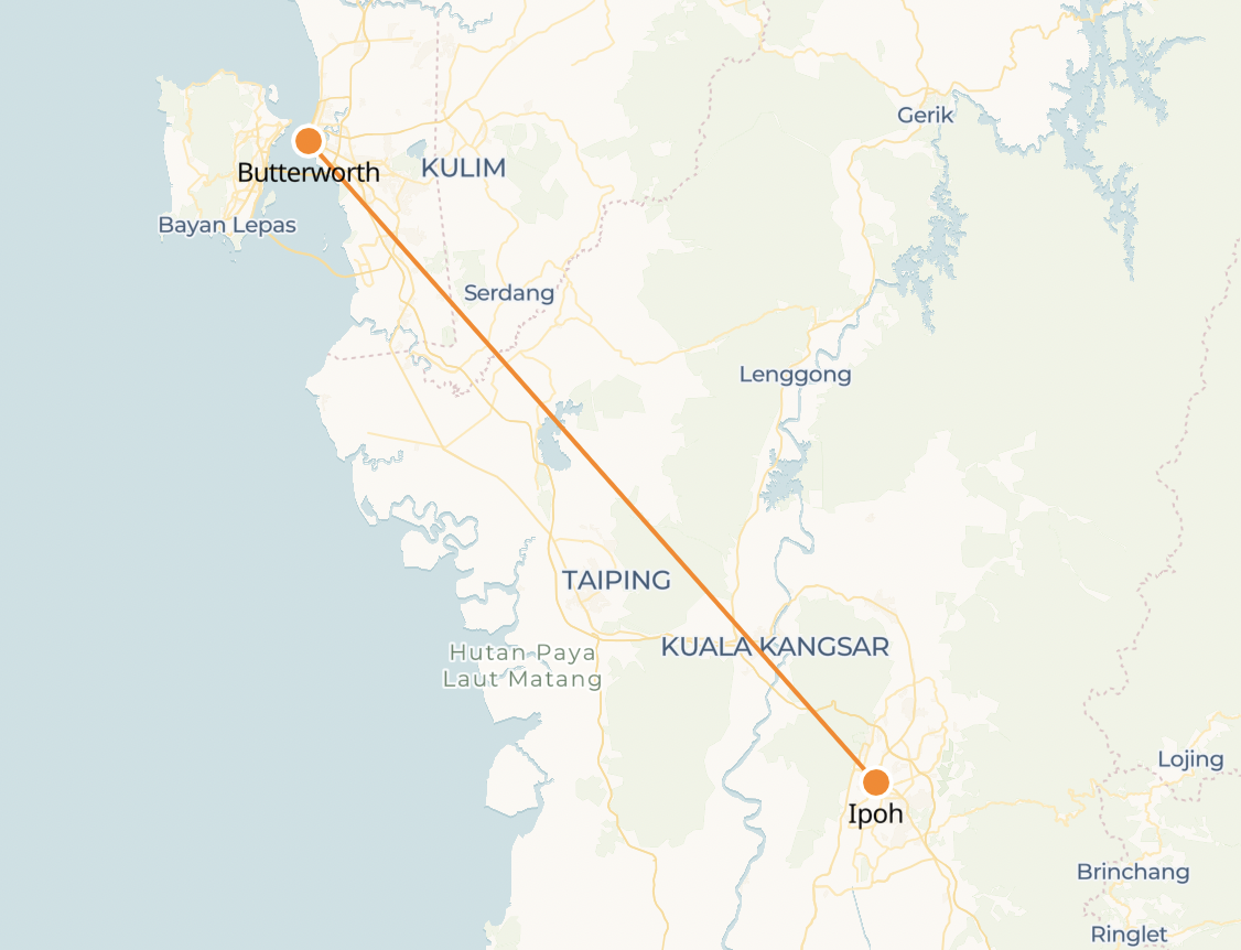 Ipoh to Butterworth Train: Timetable, Tickets & Rail Map