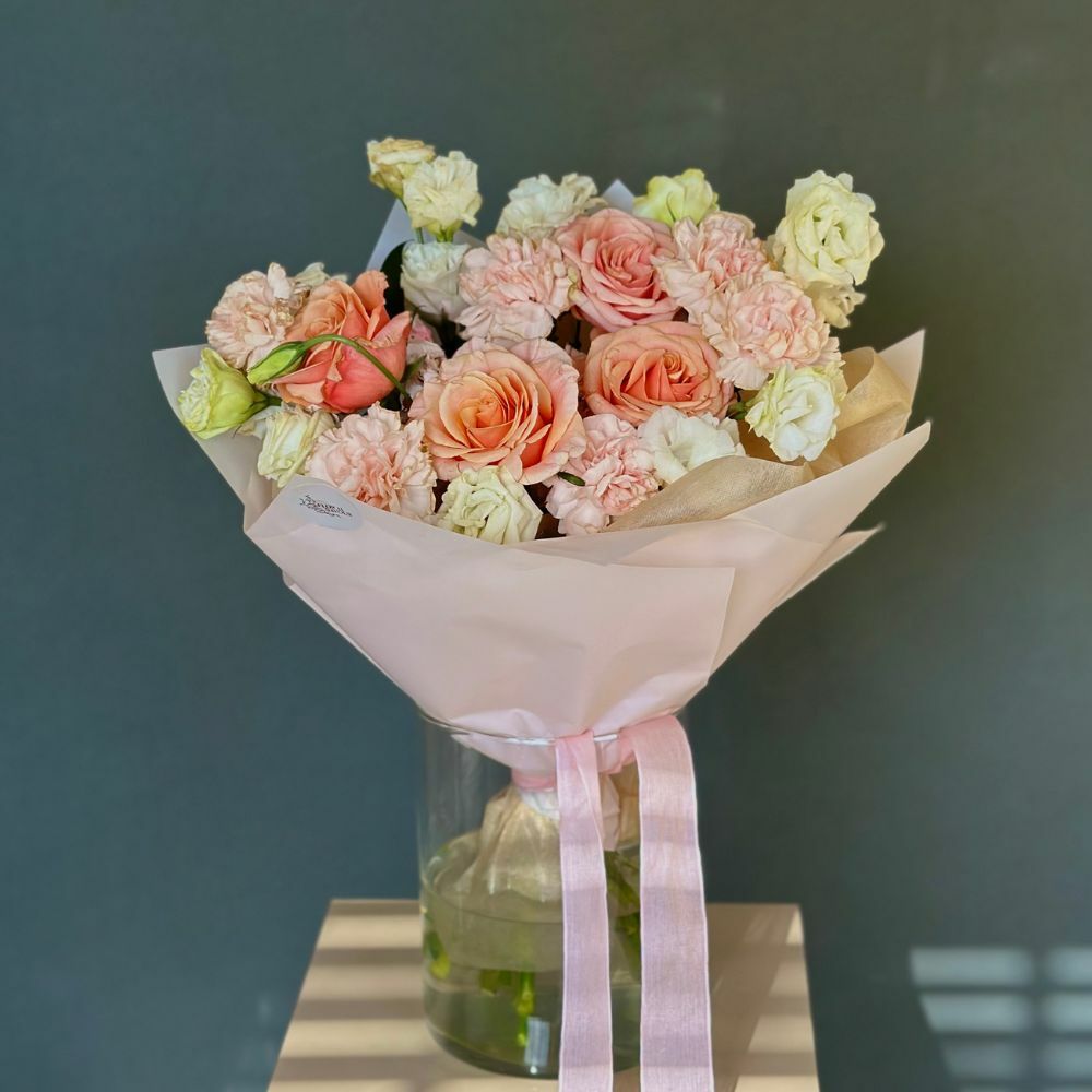 “Pink Elegance” Flower Vase - Same Day Flower Delivery Orlando