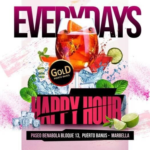 Gold Puerto Banus Marbella Happy Hour