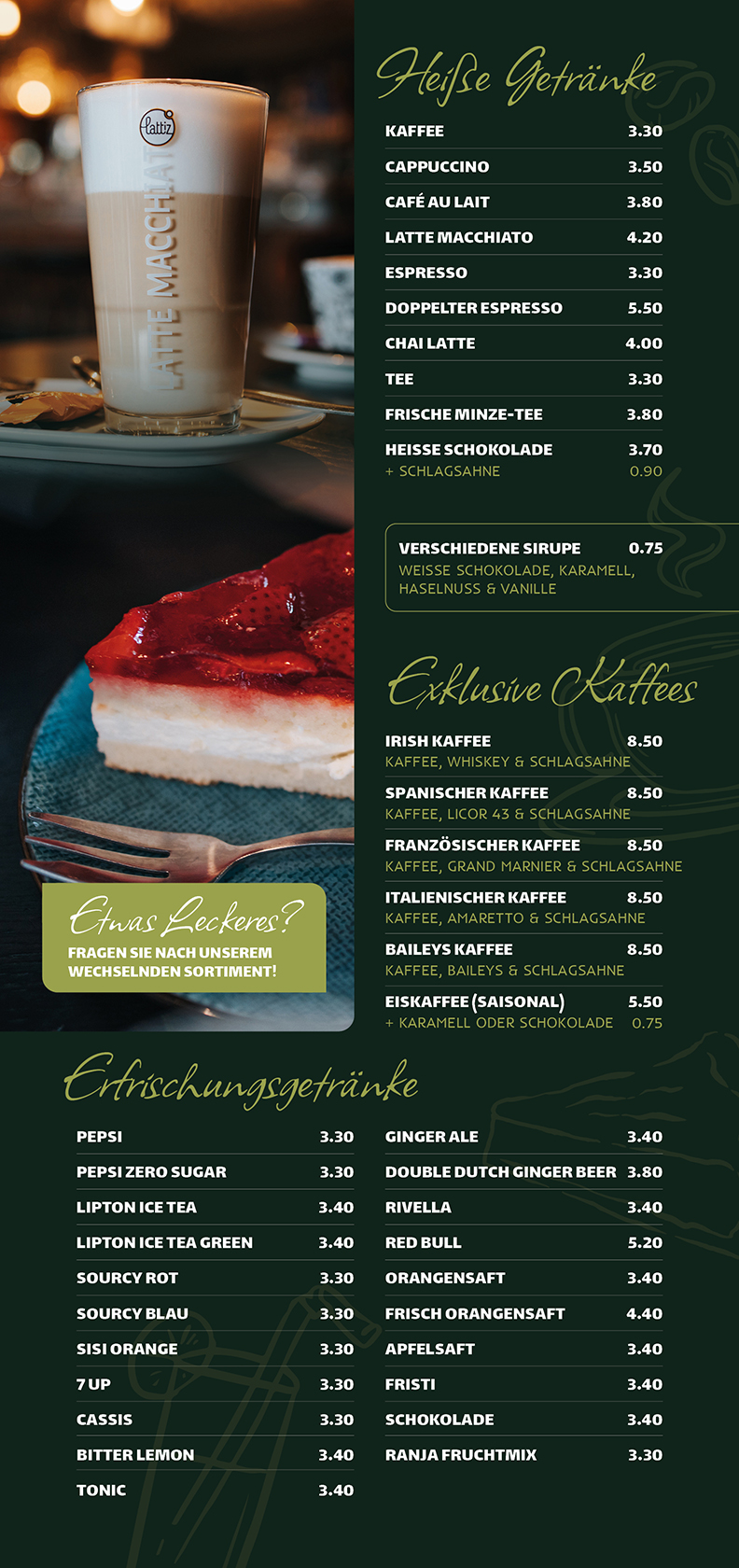 Menukaart | Hulsman Grand Café & Hotel
