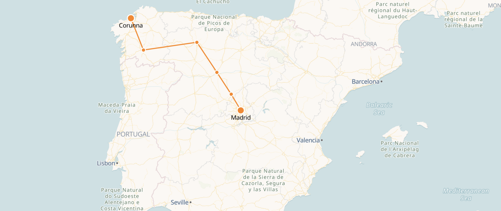 Madrid to Corunna Train Tickets & Schedule - Spanish Trains
