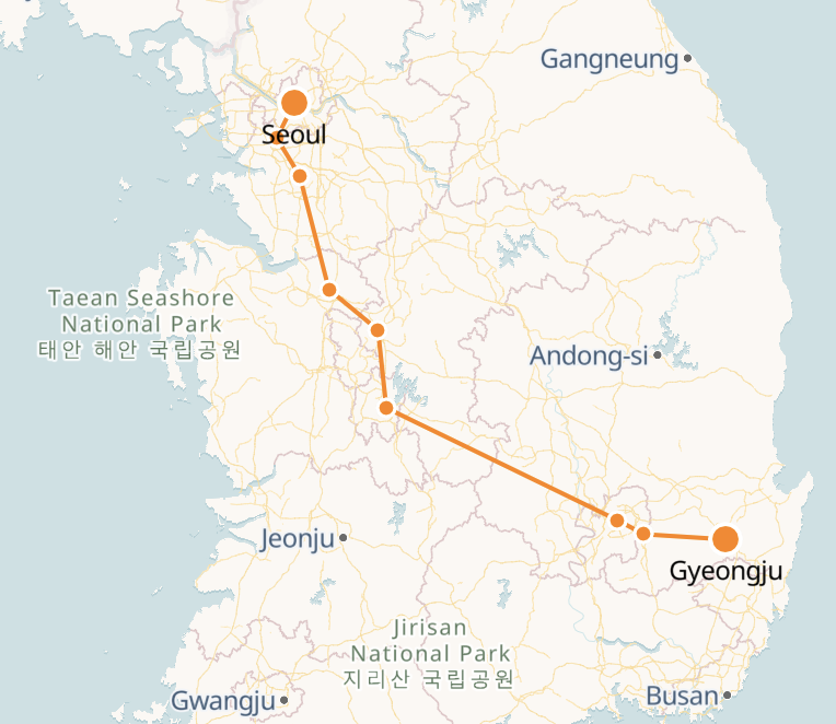 Seoul to Gyeongju Train - Tickets, Schedule & Map