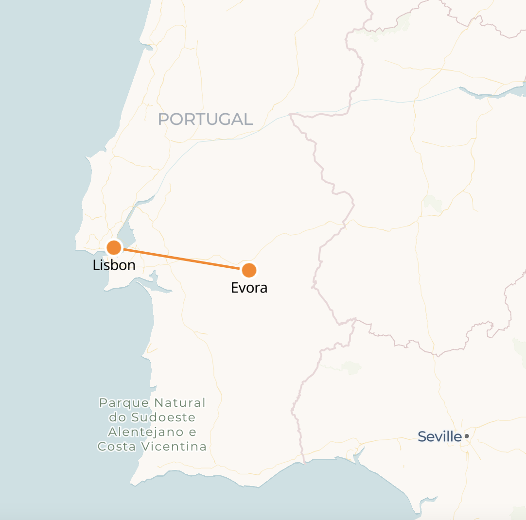 Evora to Lisbon Alfa Pendular Train | Schedule & Tickets