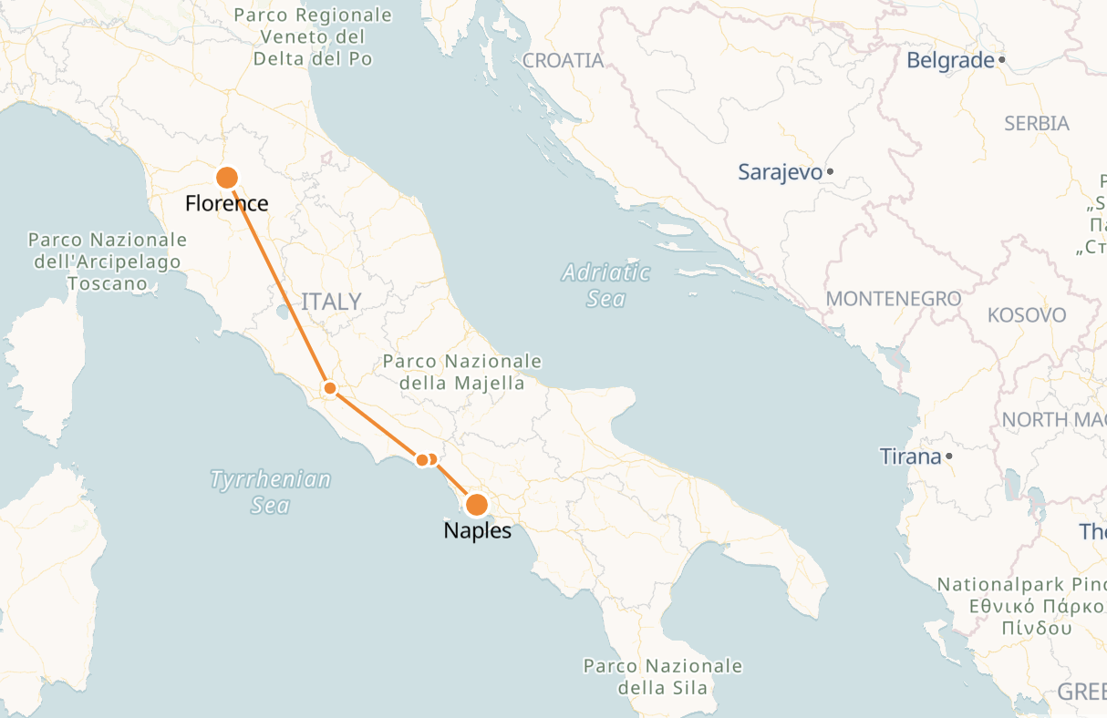 Salerno to Florence Train Tickets & Schedule - Italy Railway