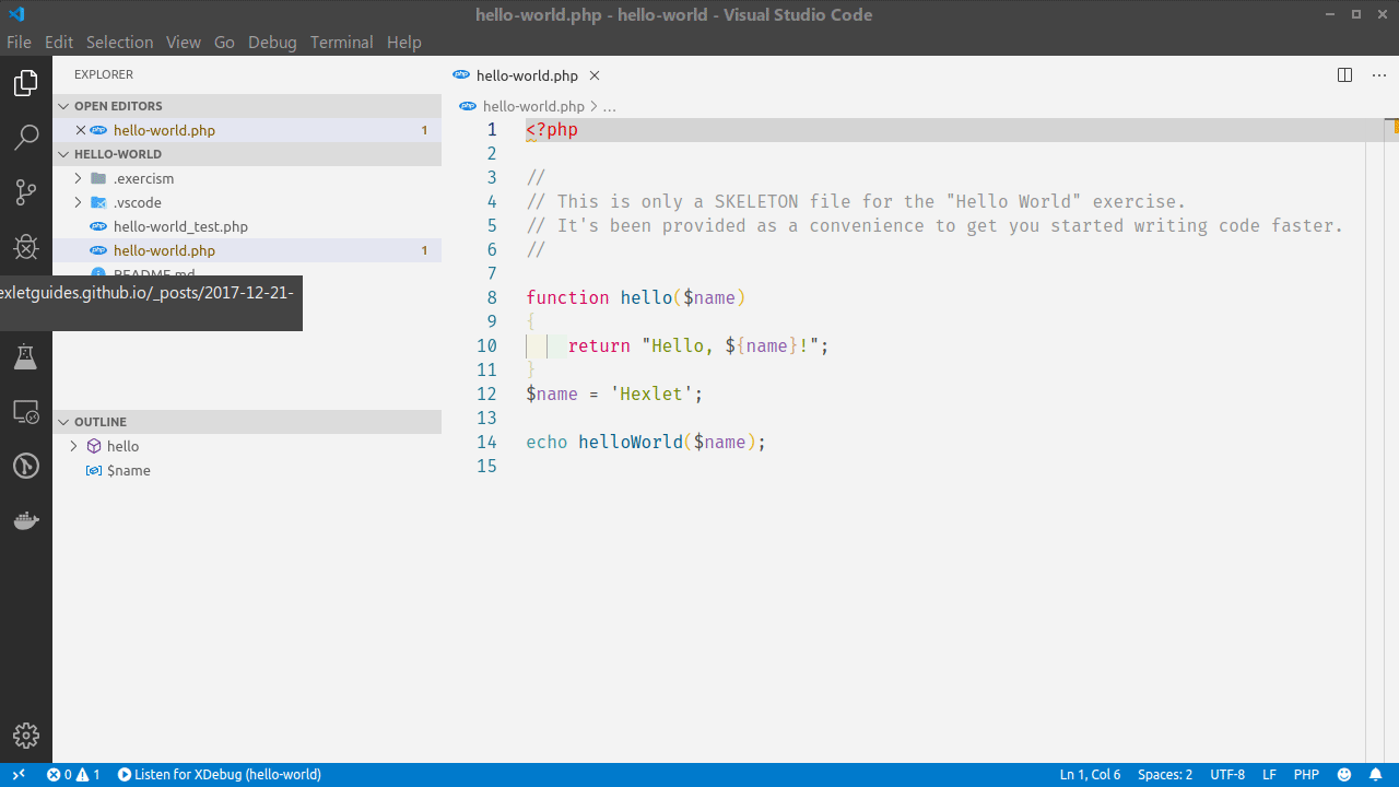 Cómo configurar VS Code para desarrollar en PHP