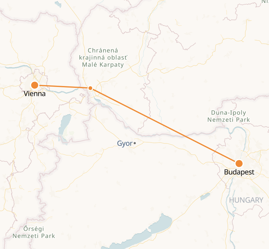 Budapest to Vienna Train Time & Tickets Cost | OBB TRAINS
