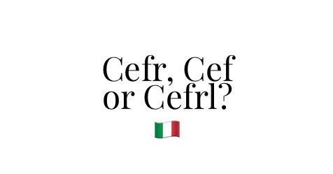 CEFR, CEF or CEFRL?