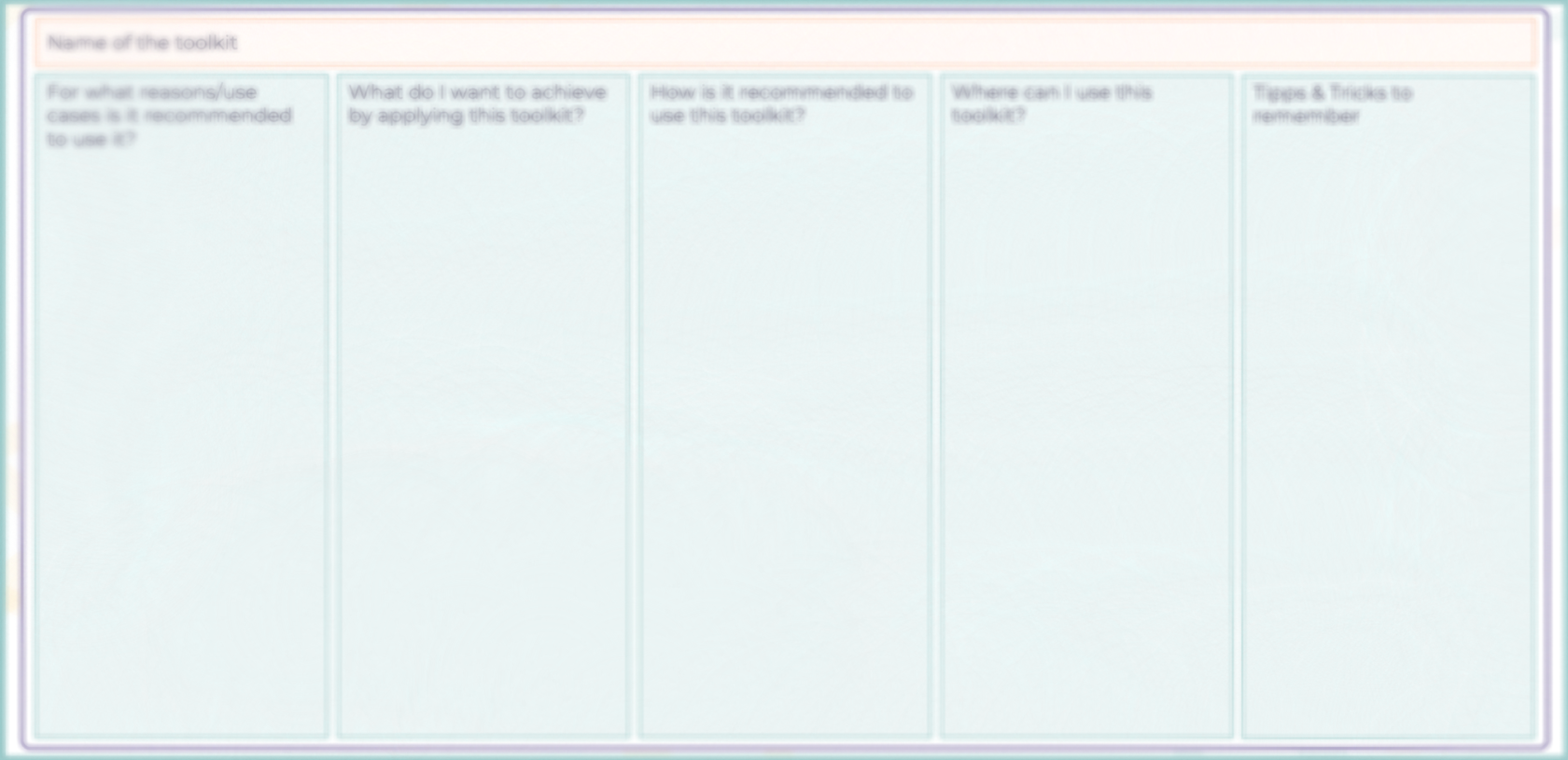 Toolkit Reflection Card | OKR Consortium